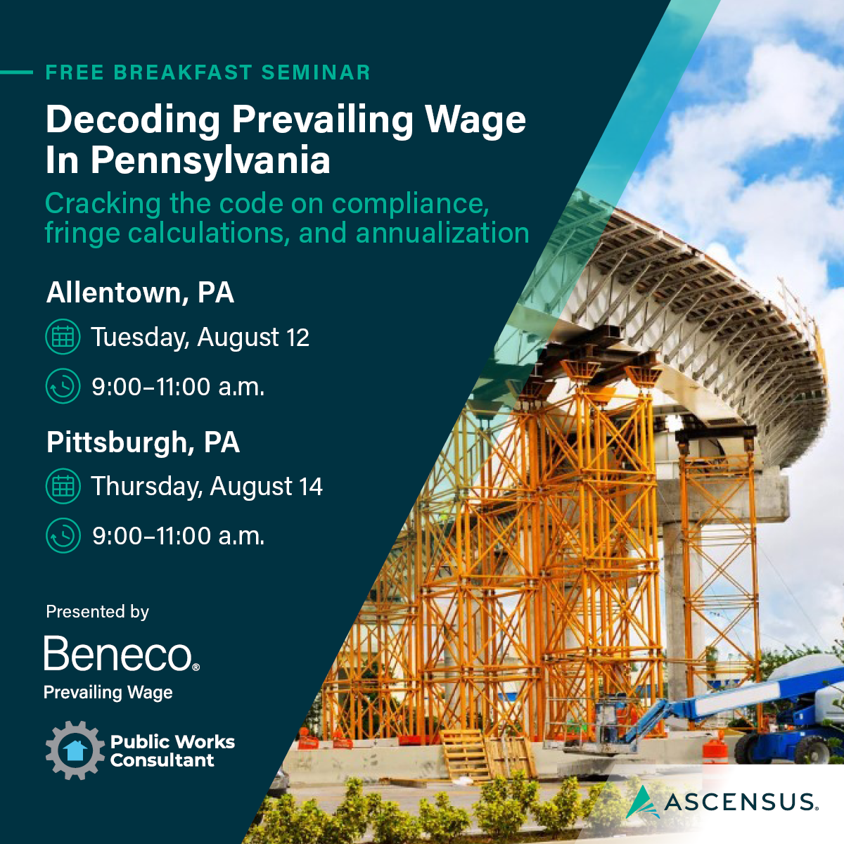 Pennsylvania Prevailing Wage Seminars | Beneco